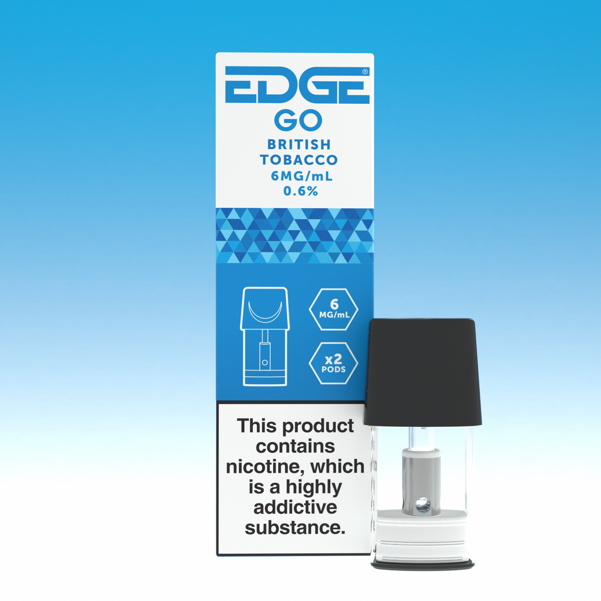 EDGE GO British Tobacco | E-Liquid Pods | EDGE Vaping